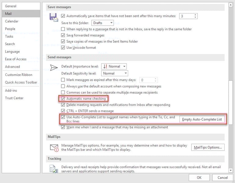 Managing Outlook's Auto-Complete Feature